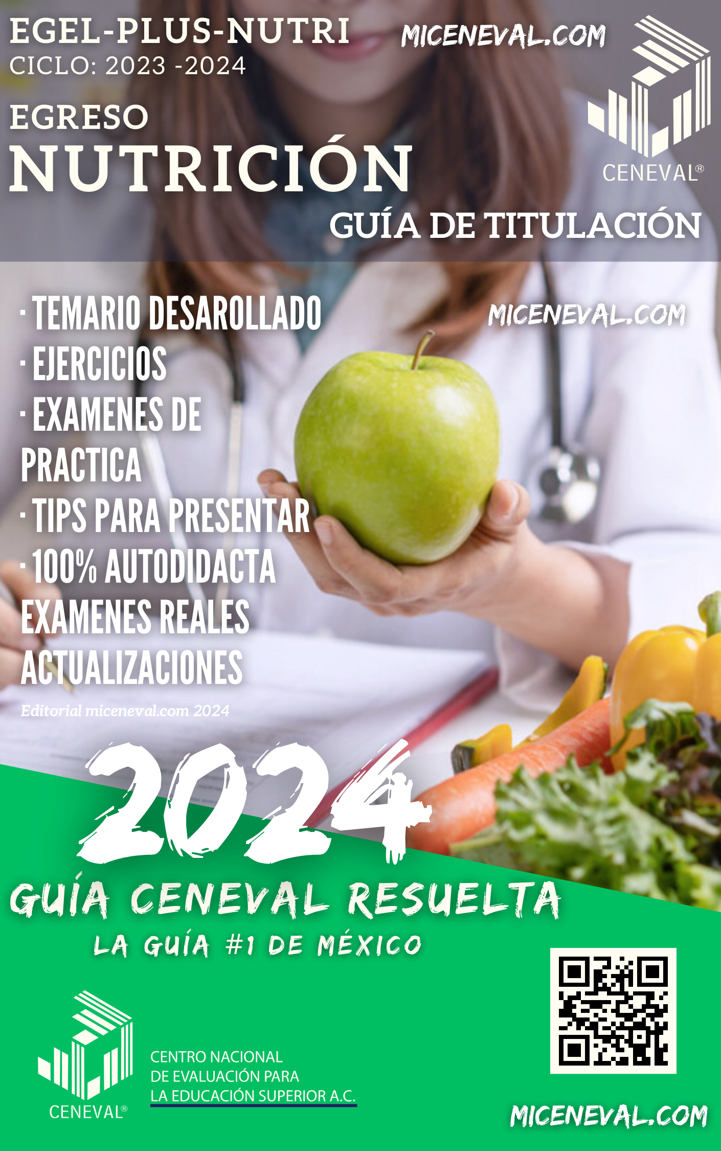 Guía Ceneval Egel Plus Nutrición | Guías Resueltas CENEVAL EXANI Y EGEL ...